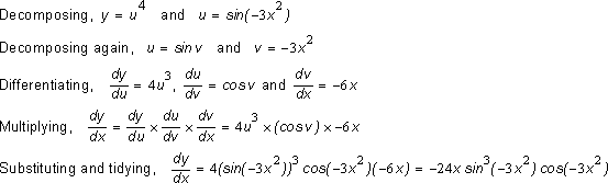 Multiple Chain Rule Exercise Answers